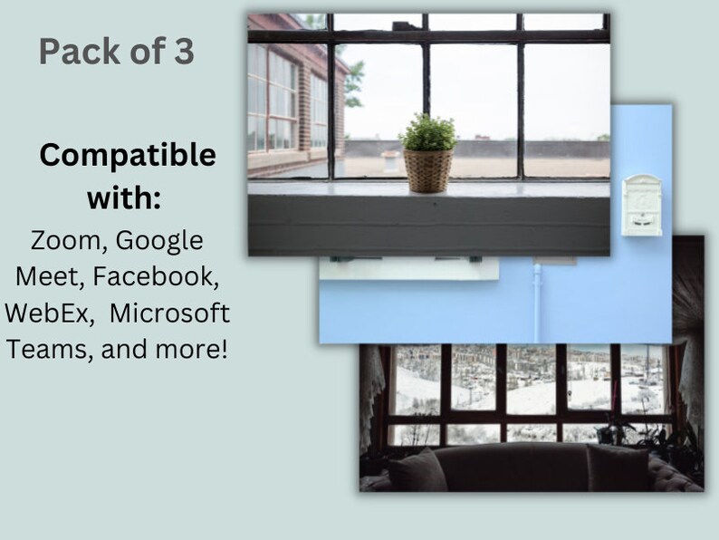 Zoom Backgrounds Window Virtual Background - Etsy