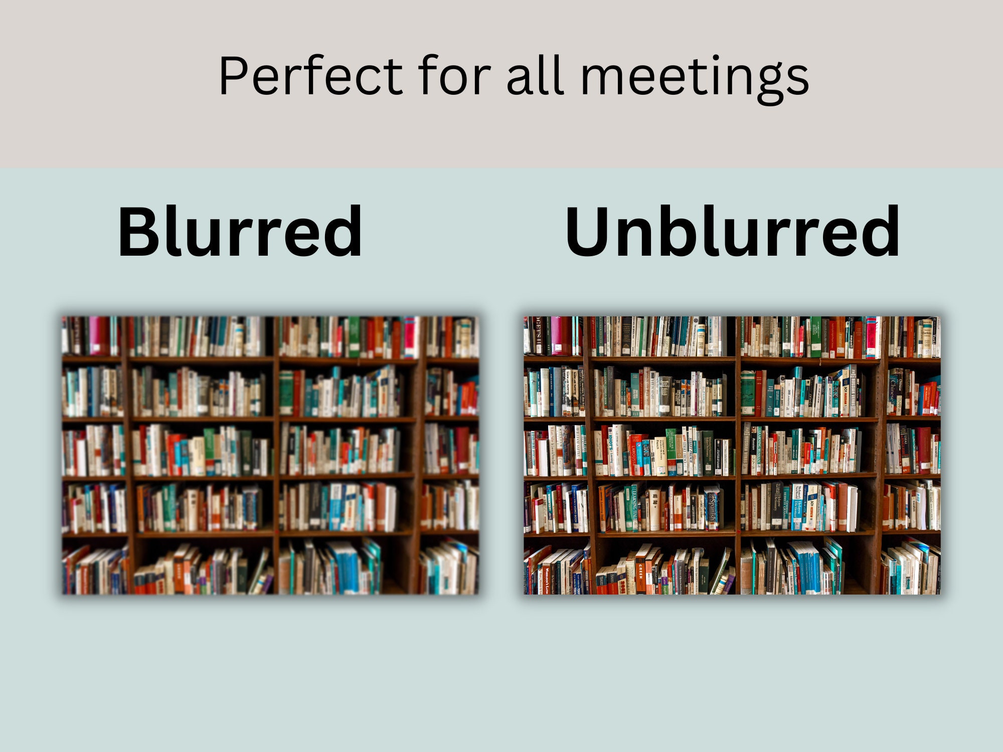 Blurred Background, Zoom Book Shelf Background, Zoom Virtual Wallpaper ...