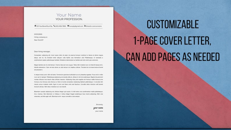 Cover Letter Template Customizable Google Docs Cover Letter, Job ...