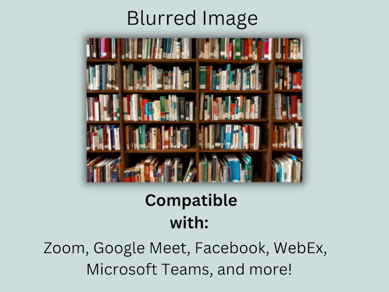 Blurred Background, Zoom Book Shelf Background, Zoom Virtual Wallpaper ...