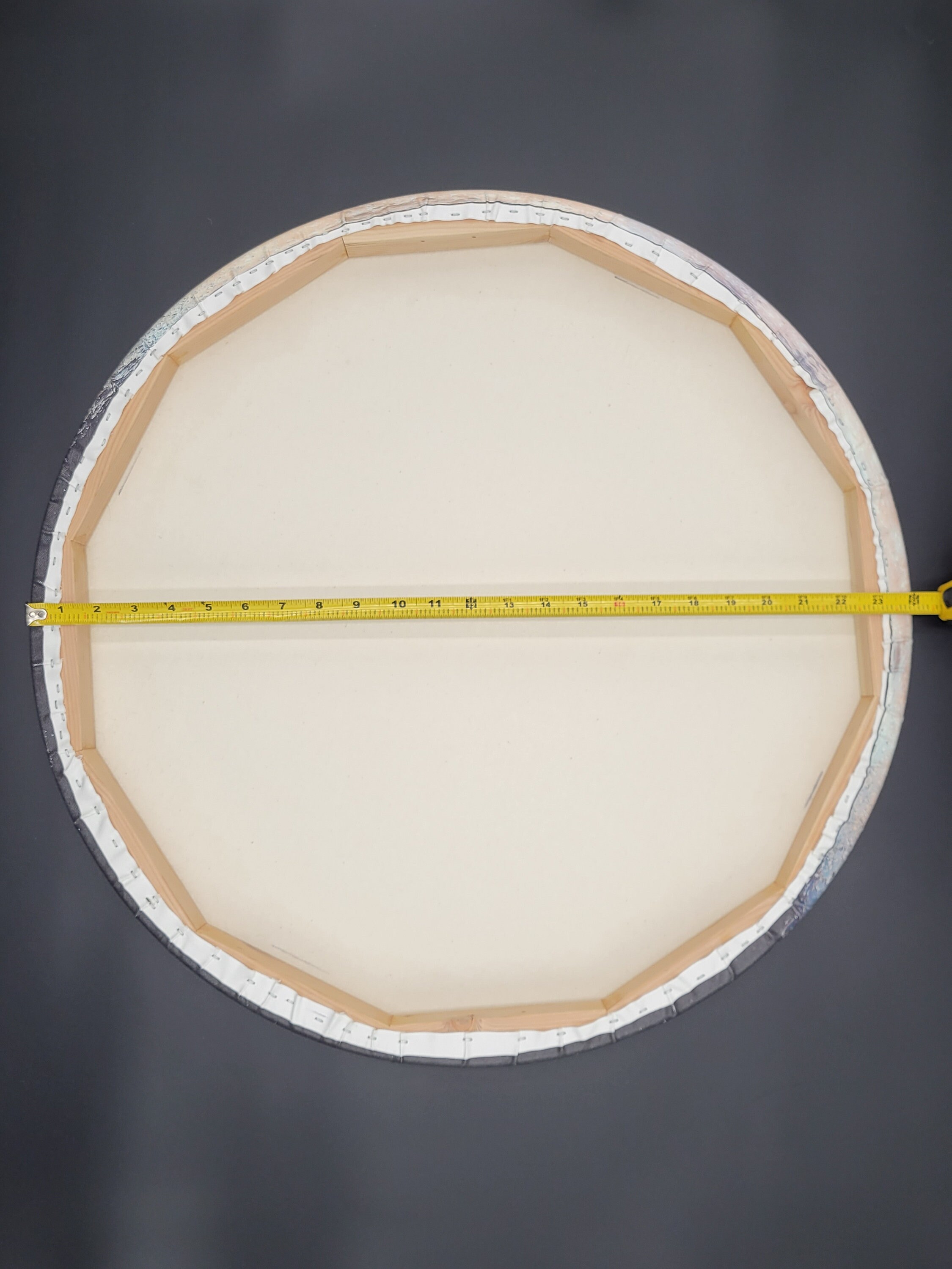 Full Moon Round Canvas Print - Etsy