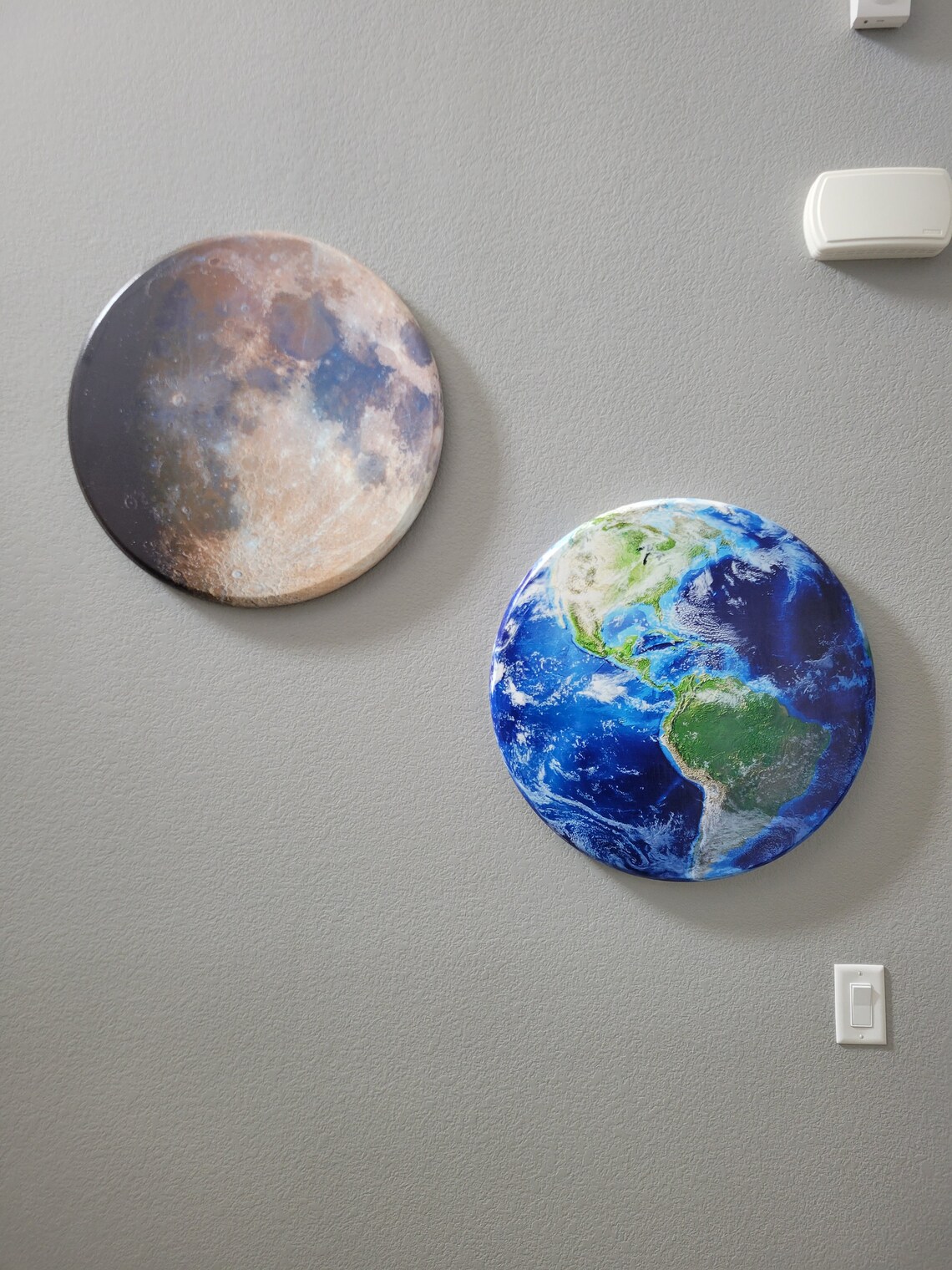 Full Moon Round Canvas Print - Etsy