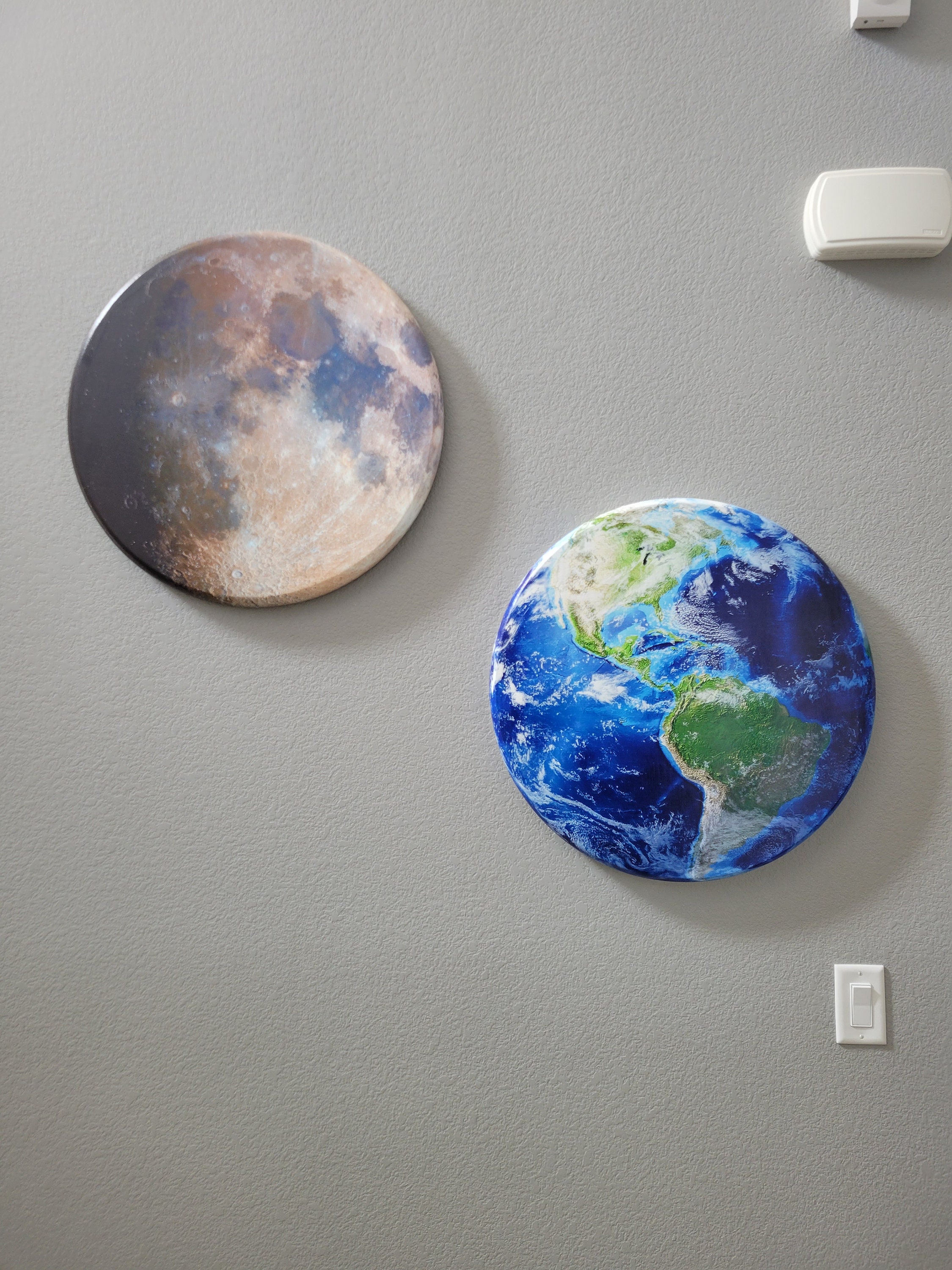 Full Moon Round Canvas Print - Etsy