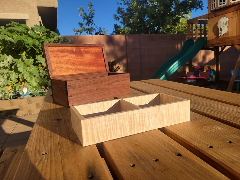 Handmade Wooden Dovetail Jewelry/keepsake Box. - Etsy