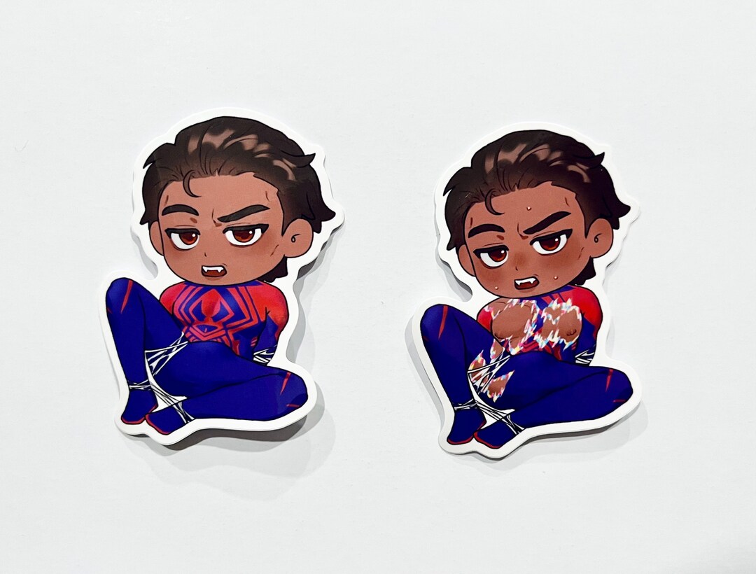 Miguel Tired Angry Daddy Superhero Suit Unofficial Fan Art 3 Inch White ...