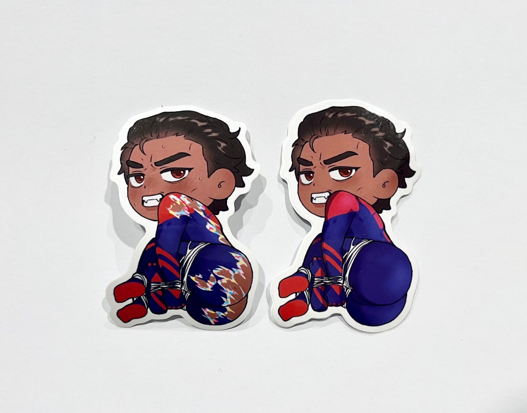 Miguel Tired Angry Daddy Superhero Suit Unofficial Fan Art 3 Inch White ...