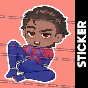 Miguel Tired Angry Daddy Superhero Suit Unofficial Fan Art 3 Inch White ...