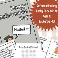 Reformation Day Kids Bible Flip Book Martin Luther Craft Printable ...