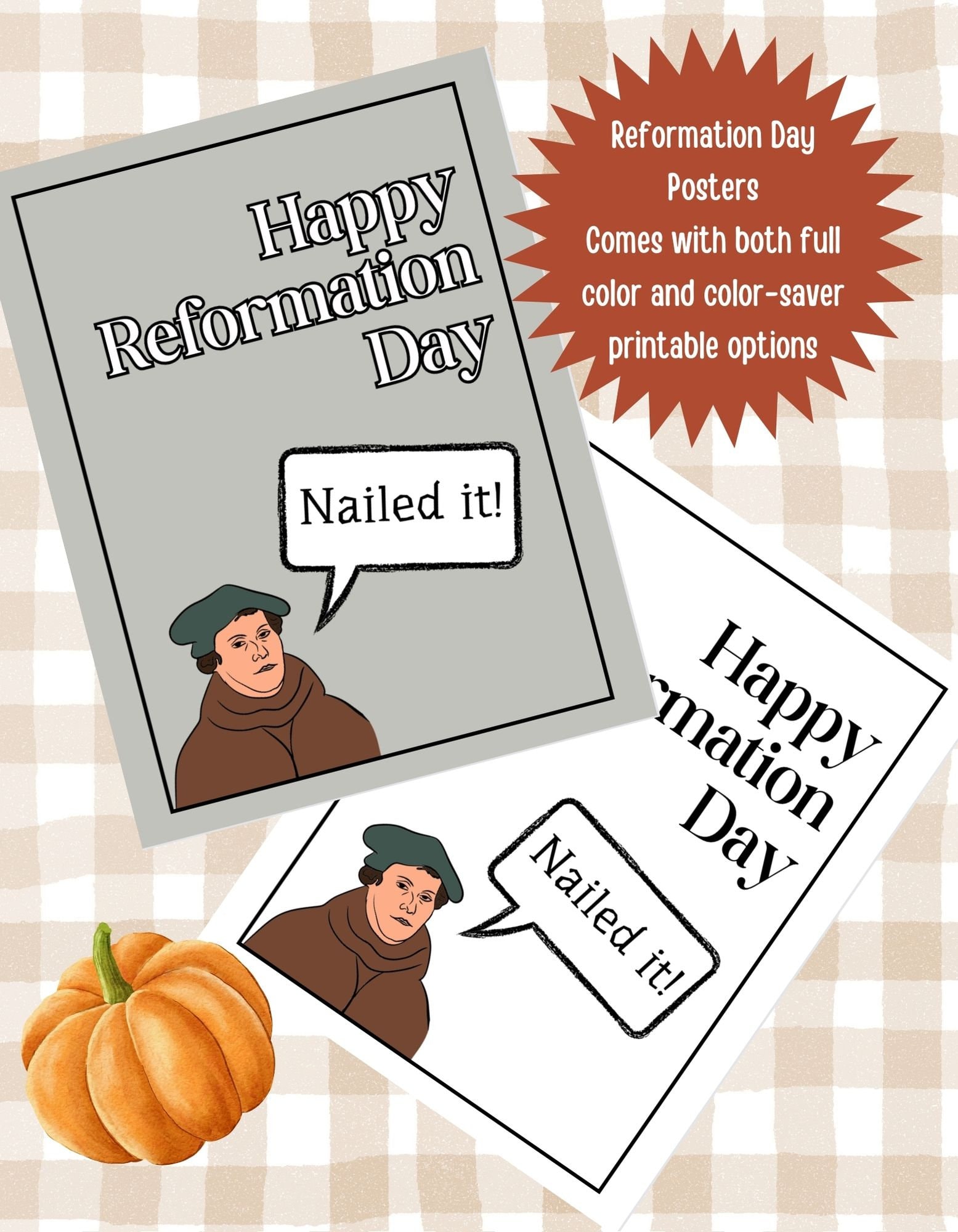 Reformation Day Party Pack- Printable Posters, Games, and More. Perfect ...