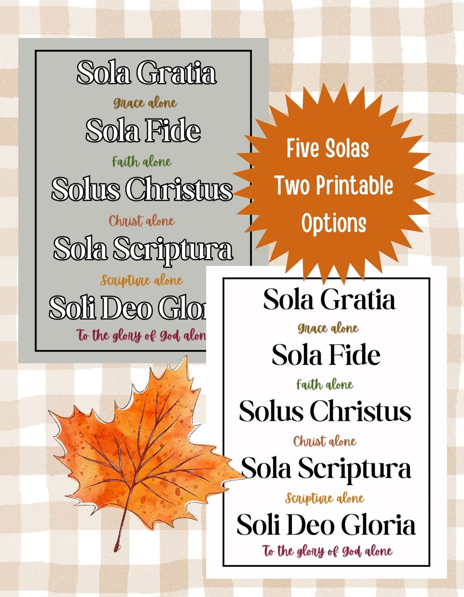 Reformation Day Party Pack- Printable Posters, Games, and More. Perfect ...