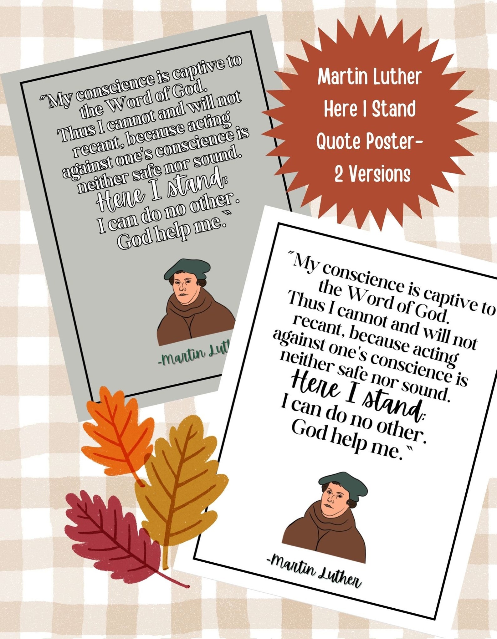 Reformation Day Party Pack- Printable Posters, Games, and More. Perfect ...