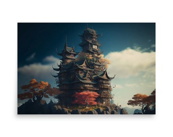 Japanese Torii Gate Shrine Poster Wall Art Shinto Gate - Etsy