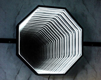 Hexagon Infinity Mirror Modern Home Decor Masterpiece Stunning and ...