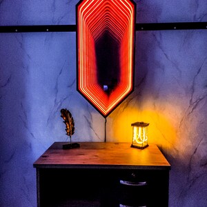 Hexagon Infinity Mirror - Modern Home Decor Masterpiece - Stunning and ...