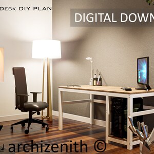 DIY PDF Desk Construction Plans - Etsy