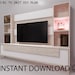 DIY TV Unit Plans - Build Your Own Entertainment Center Today! - Etsy