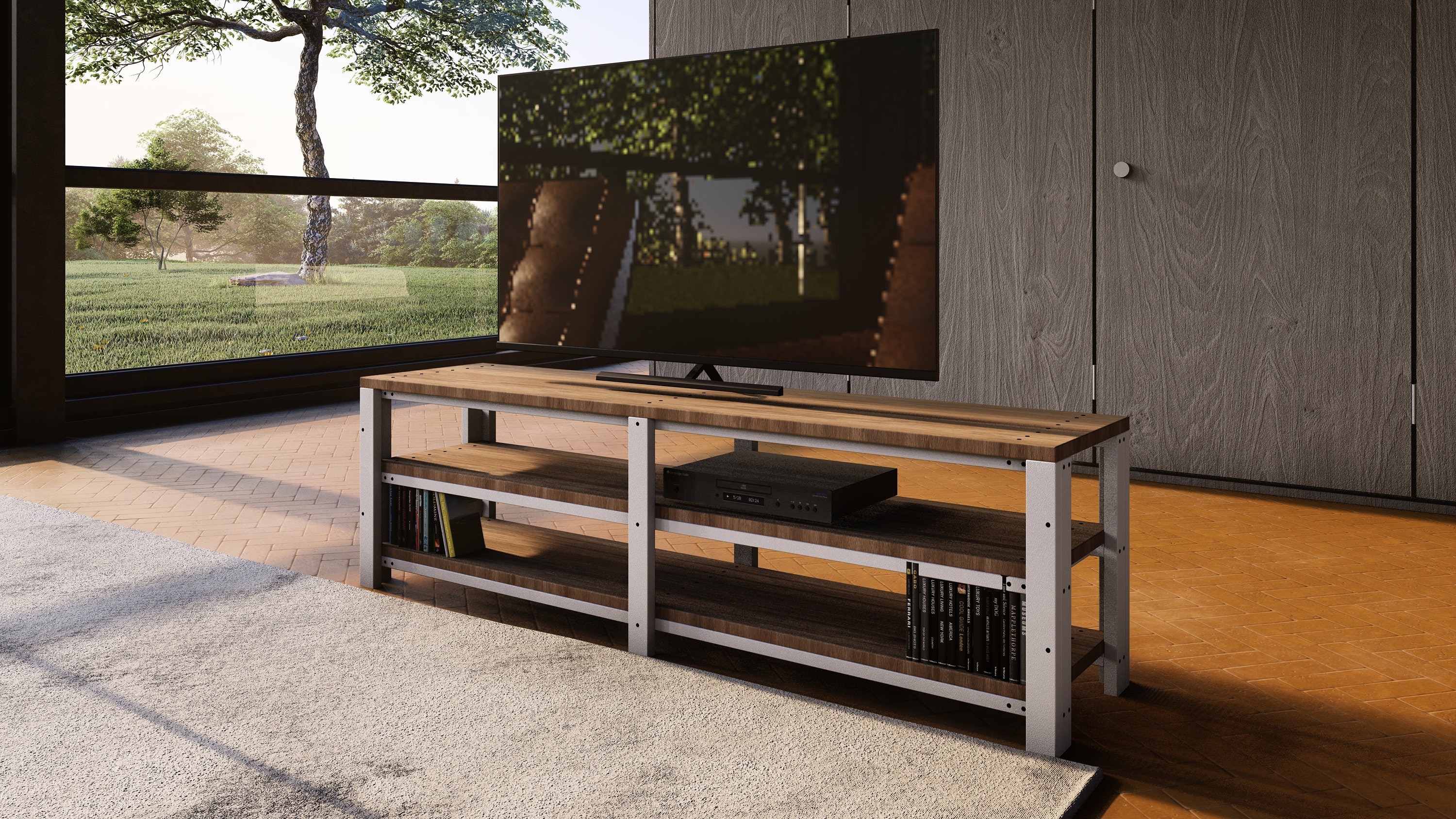 DIY TV Stand Plans - Modern and Customizable Entertainment Center ...