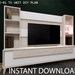 DIY TV Unit Plans - Build Your Own Entertainment Center Today! - Etsy