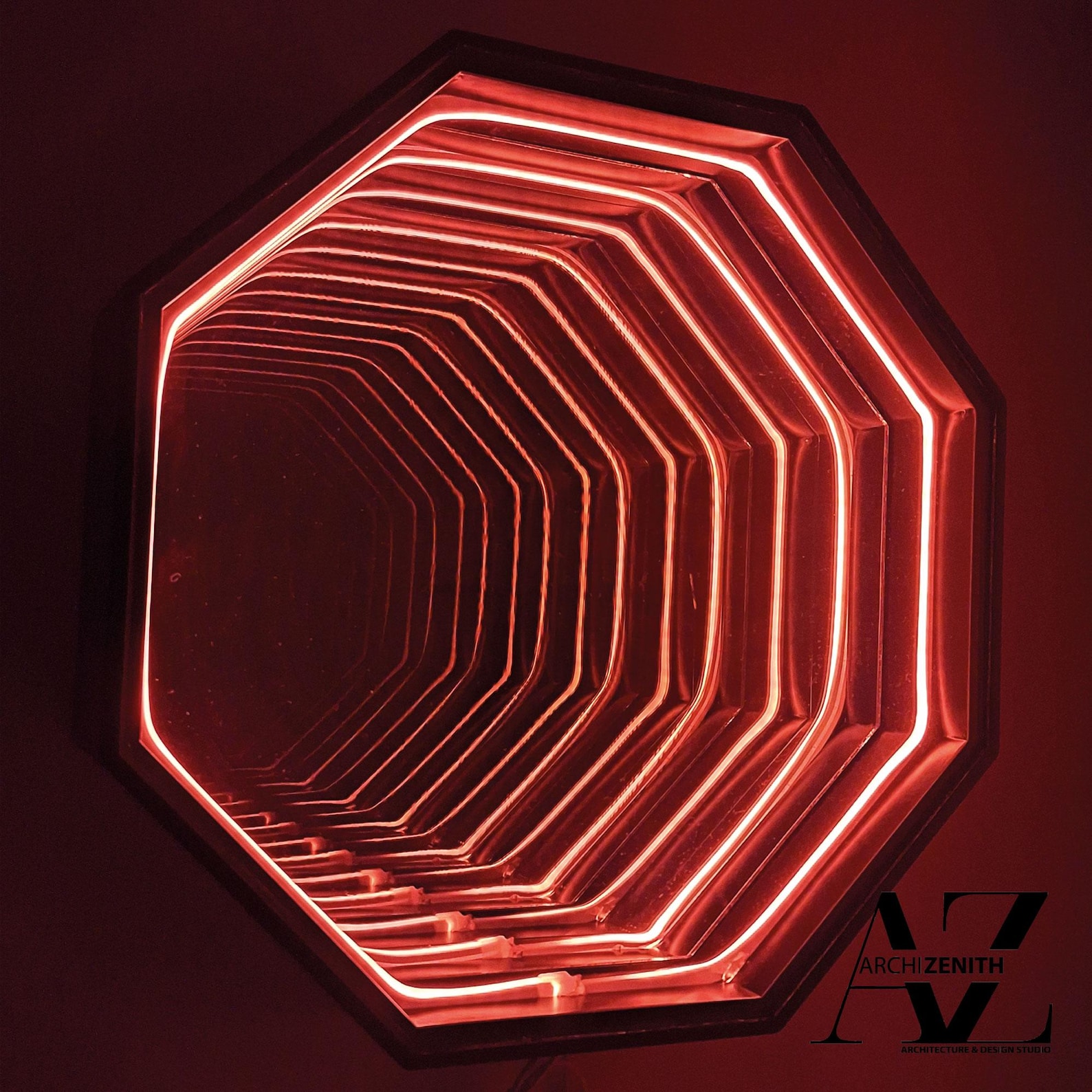 Octagon Infinity Mirror - Stunning and Unique Home Decor - Etsy