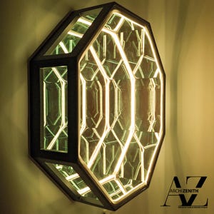 Wall Decor Infinity Mirror - Glass on All Sides - Modern and Elegant ...