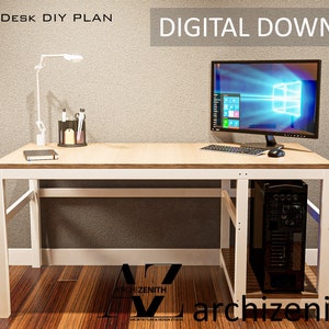 DIY PDF Desk Construction Plans - Etsy