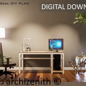 DIY PDF Desk Construction Plans - Etsy