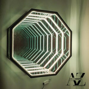 Wall Decor Infinity Mirror - Glass on All Sides - Modern and Elegant ...