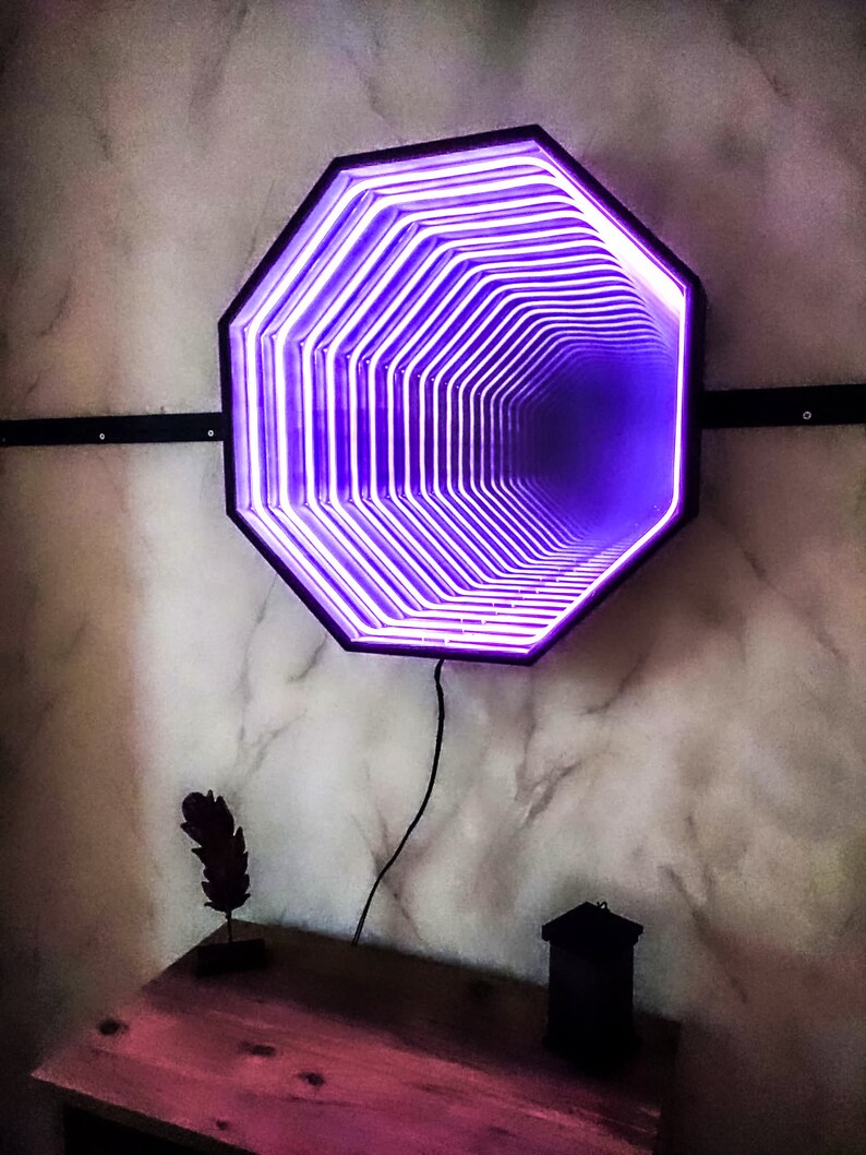 Octagon Infinity Mirror Stunning and Unique Home Decor - Etsy