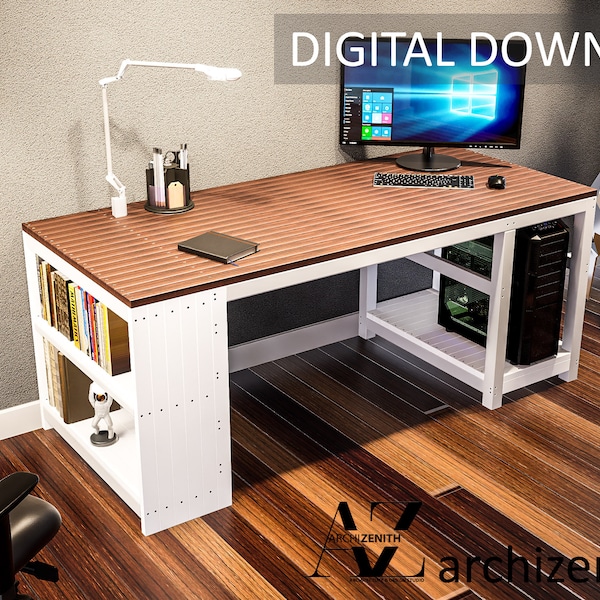 Computer Desk - Etsy