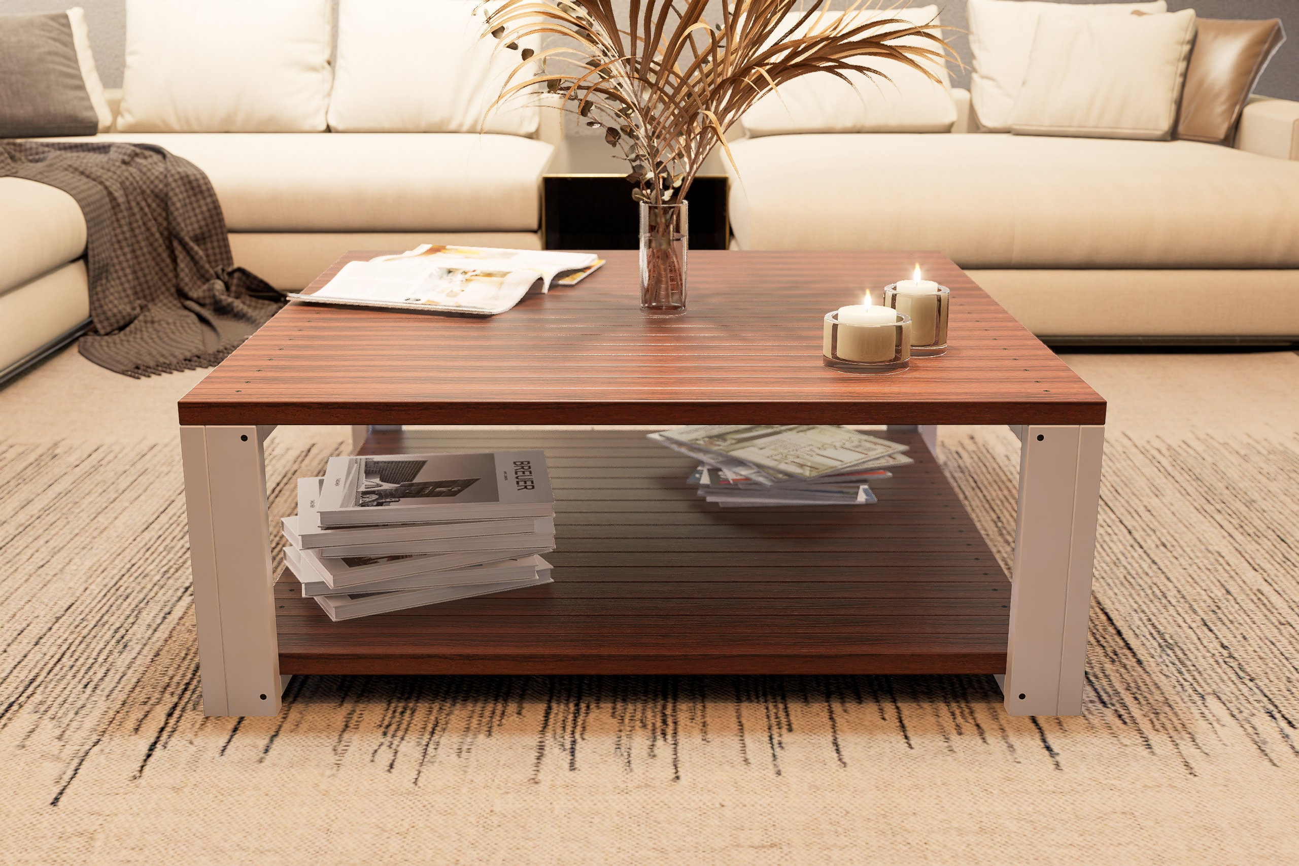 Step-by-step DIY Plan. Build Your Own Coffee Table - Etsy