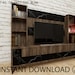 DIY TV Unit Plans - Build Your Own Entertainment Center Today! - Etsy