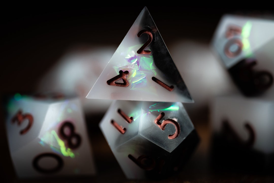 Space Dice / Obsidian Nebula Sharp Edge Dice for Dnd / Dnd - Etsy