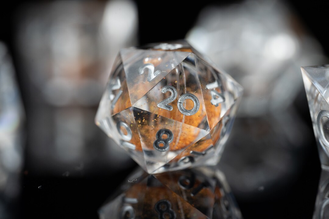 Liquid Core Dice for Dnd / Sharp Edge Dice / Polyhedral Dice / Space ...