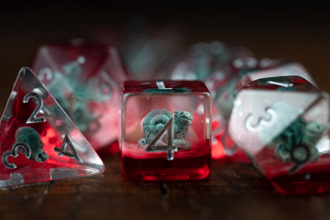 Snail Dice / Polyhedral Dice / Cute Dnd Dice / Bloody Dice / Red Snail ...