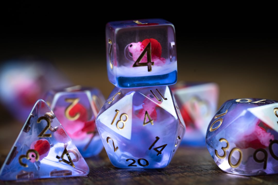 Snail Dice / Polyhedral Dice / Cute Dnd Dice / Bloody Dice / Red Snail ...