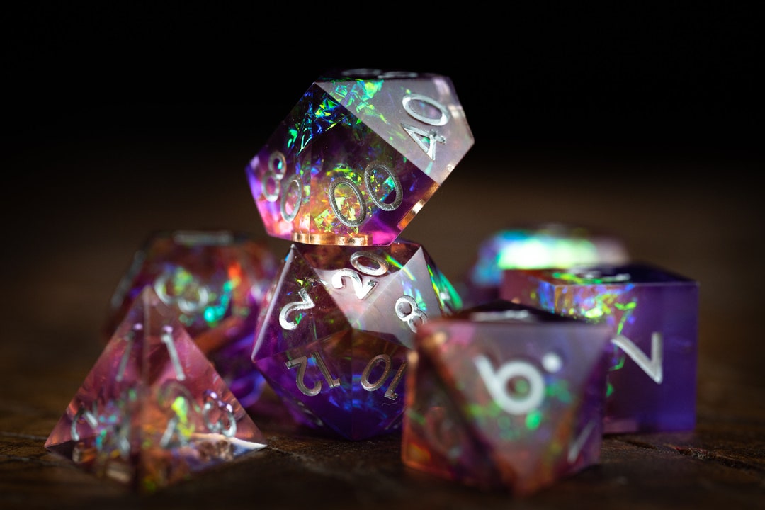 Space Dice / Cosmic Burst - Sharp Edge Dice for Dnd / Dnd Resin Dice ...