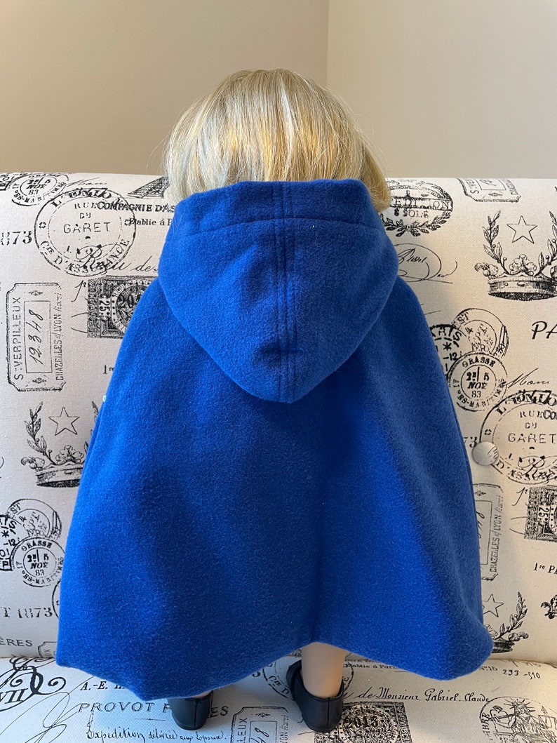 18 Doll Cloak Blue Wool Doll Cloak With Hood Line Switch - Etsy