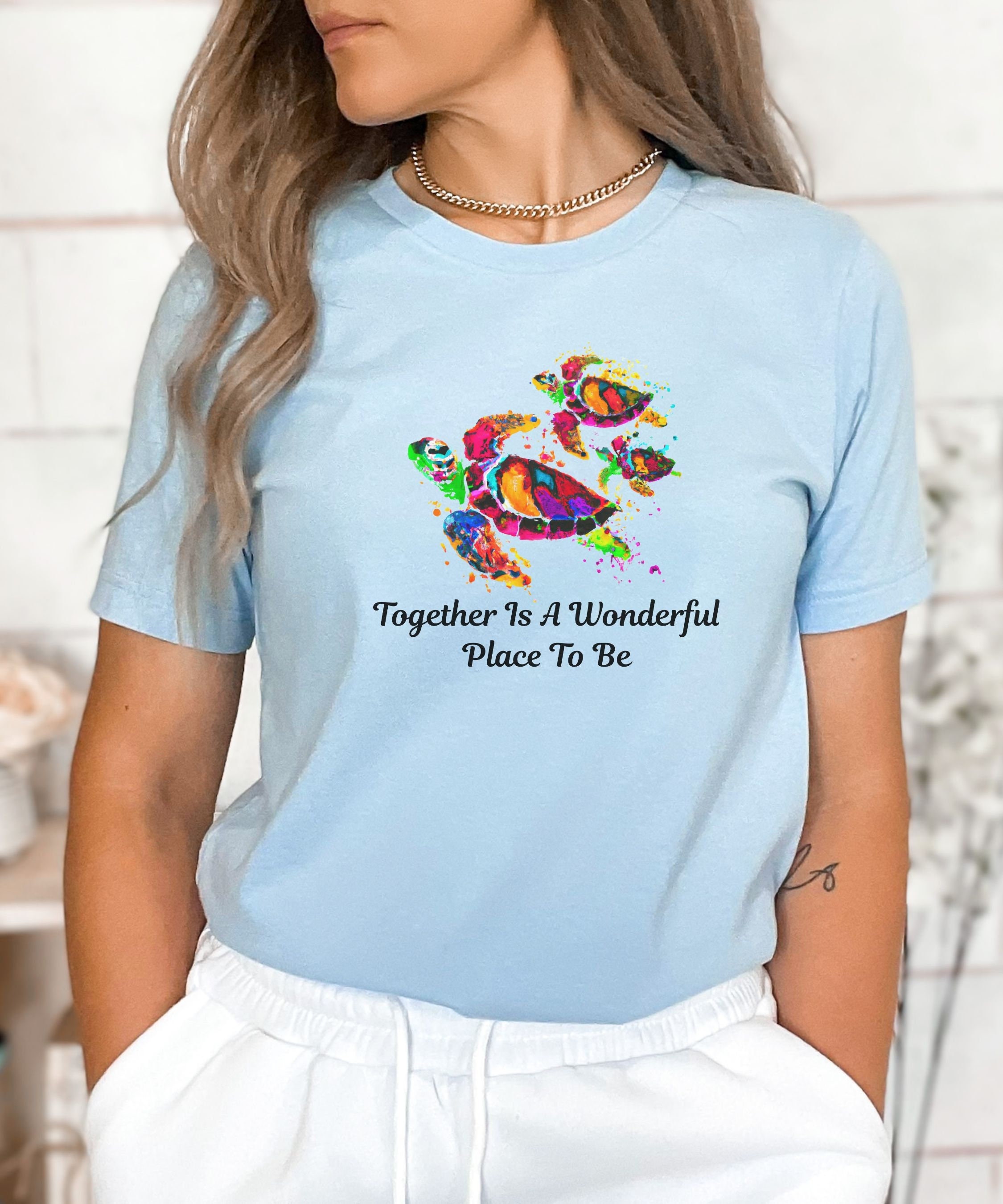 Sea Turtles Shirt, Together is Wonderful, Inspirational Animal Tee ...