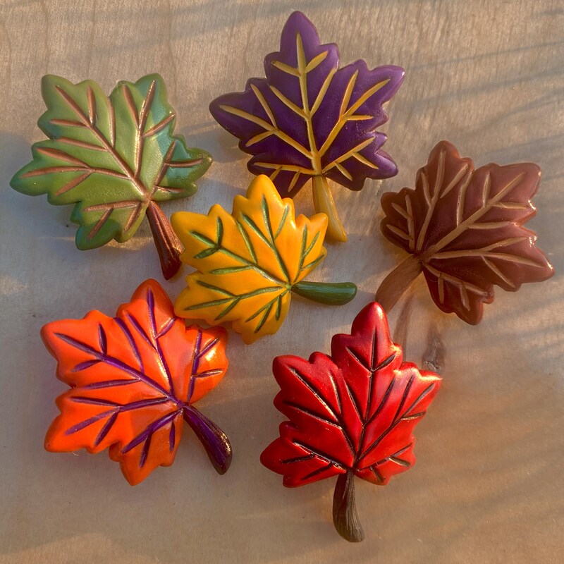 Autumn Leaf Brooch - Etsy