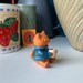 Cozy Coffee Cat Desk Buddy, Handmade Polymer Clay Cat Figurine, Sweater ...