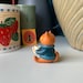 Cozy Coffee Cat Desk Buddy, Handmade Polymer Clay Cat Figurine, Sweater ...