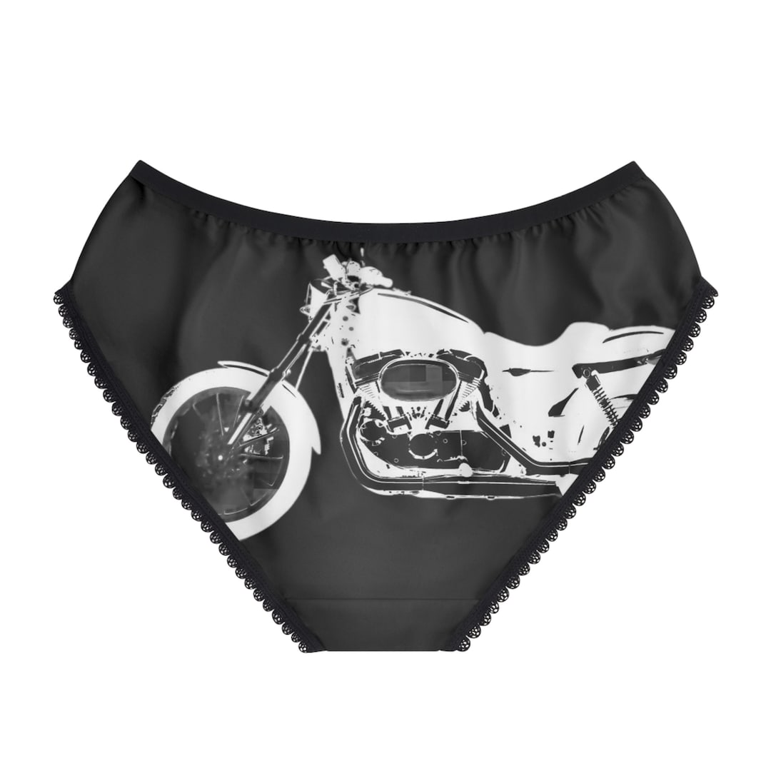 Bike Chick Black and White Motorcycle Lingerie Clothing for Women's ...