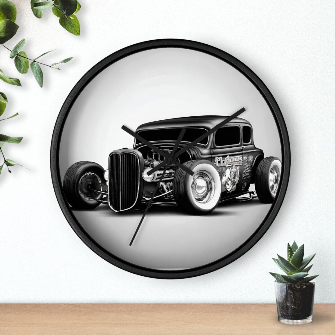 Rat Rod Wall Clock Garagerad Rod Wall Clock for Men Cave Perfect Gift ...