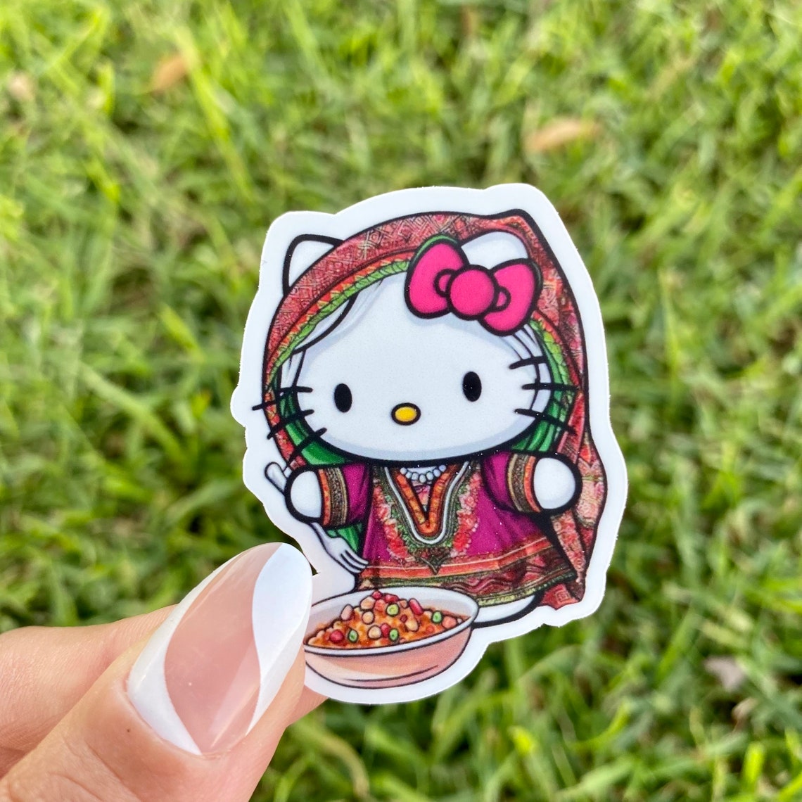 Afghanistan Kitty Waterproof Sticker Pack Cute Kitty in Afghan - Etsy