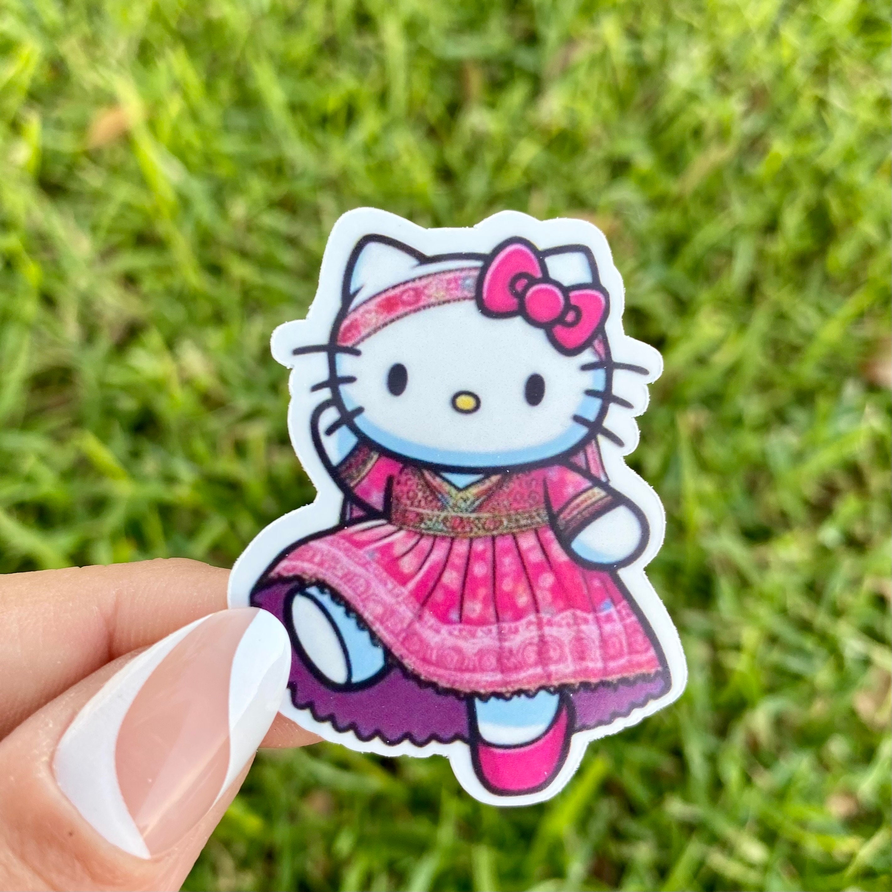Afghanistan Kitty Waterproof Sticker Pack Cute Kitty in Afghan - Etsy