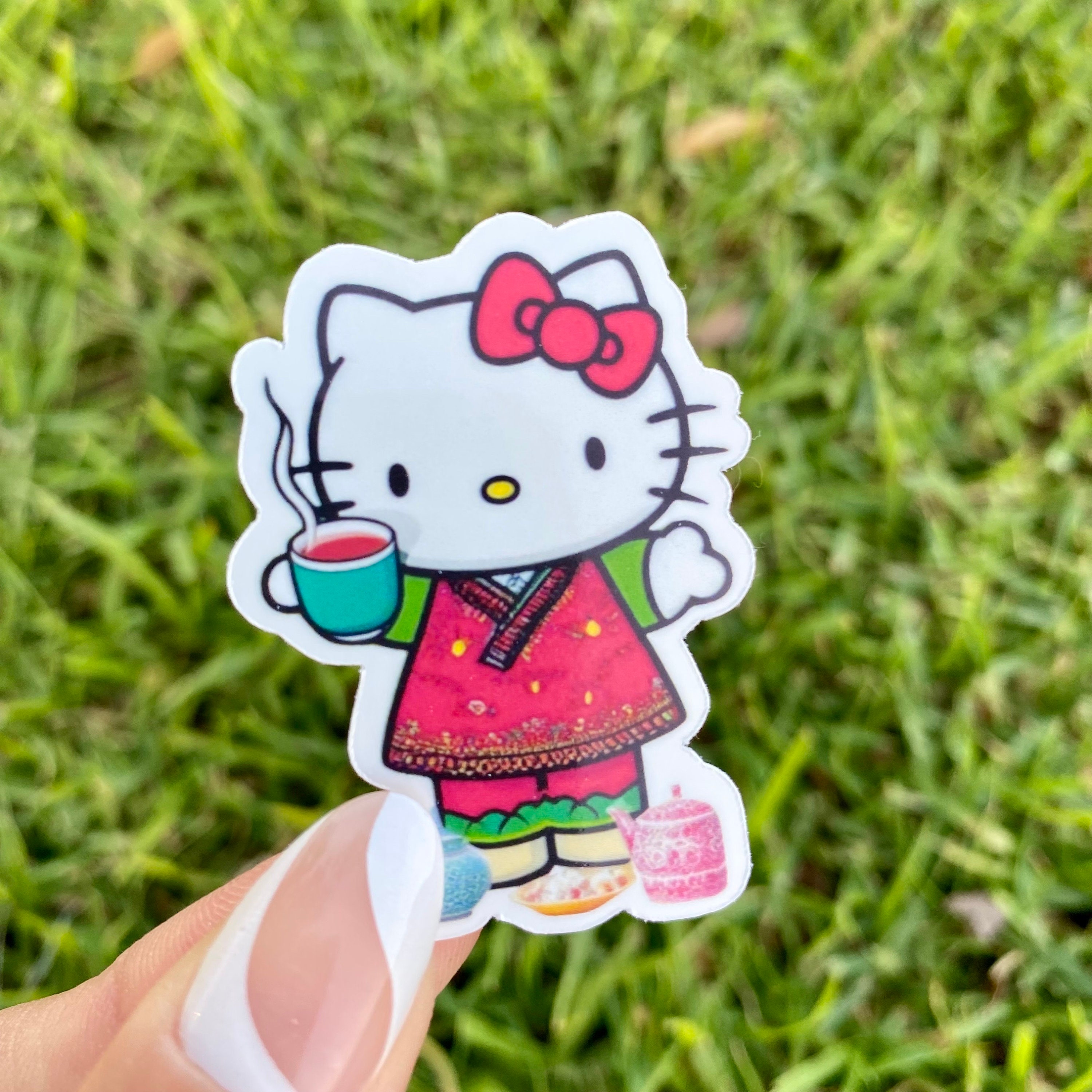 Afghanistan Kitty Waterproof Sticker Pack Cute Kitty in Afghan - Etsy