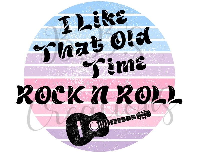 Old Time Rock N Roll| Vintage| Distressed|sublimation|png - Etsy