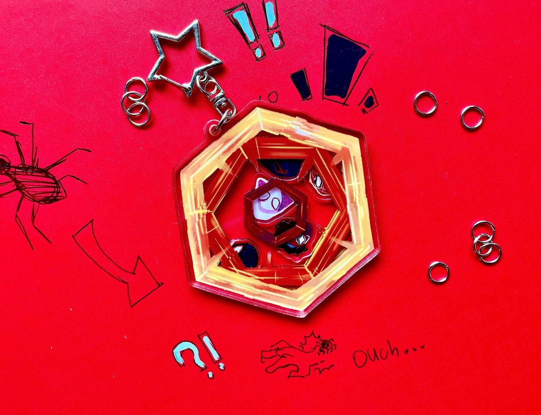 Spiderverse Spider-man Acrylic Shaker Keychain - Etsy