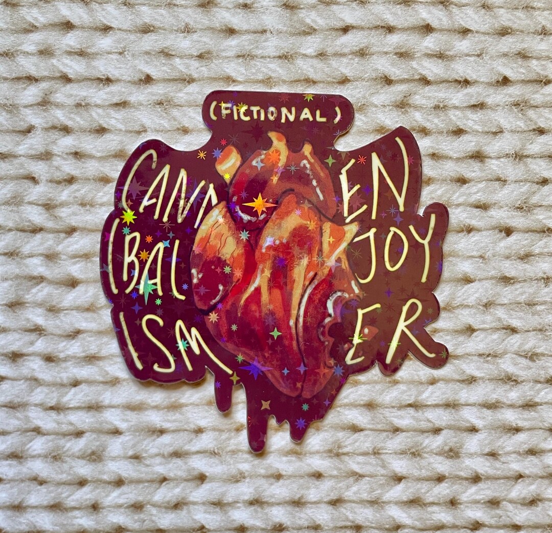 Fictional Cannibalism Enjoyer Vinyl Stickers - Etsy