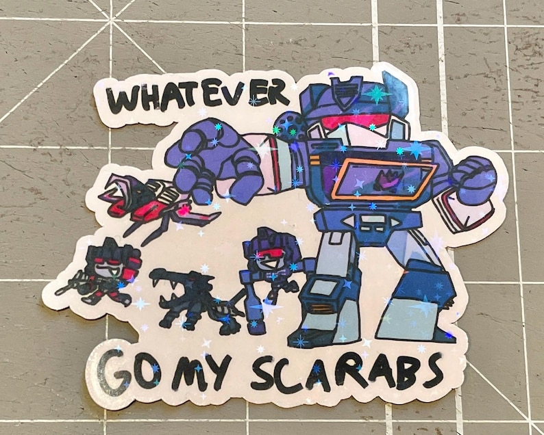 Transformers Soundwave Whatever Go My Scarabs Sticker - Etsy